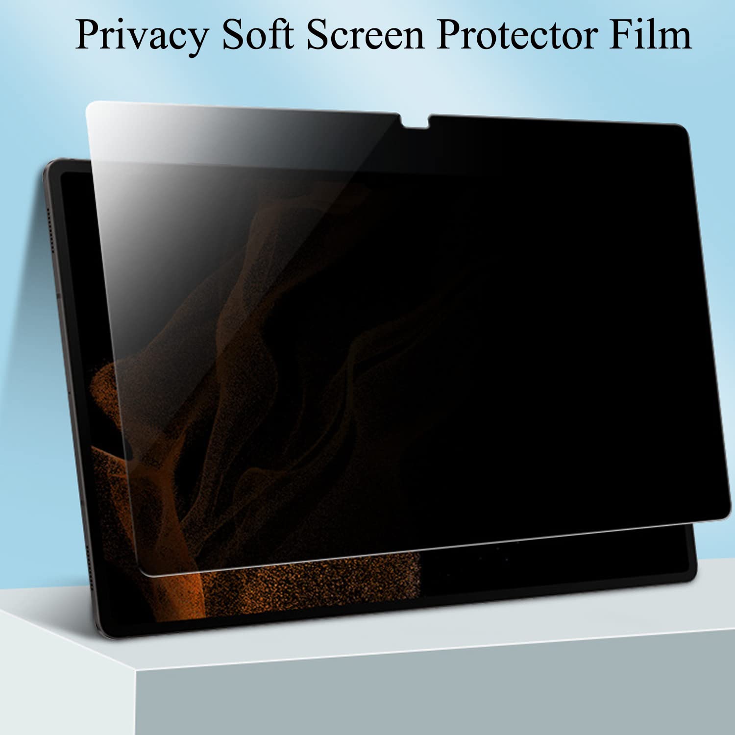 Privacy Screen Protector Suit for Samsung Galaxy Tab S10 Ultra/ Samsung Galaxy Tab S9 Ultra 2023 14.6 Inch/ Samsung Galaxy Tab S8 Ultra 5G 14.6 Inch 2022 , Matte Anti-peep Anti Glare Scratch Resistant Soft Screen Protector Film