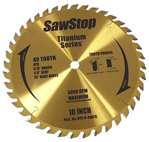 SawStop Circular Saw Blade, 40 Teeth, Wood