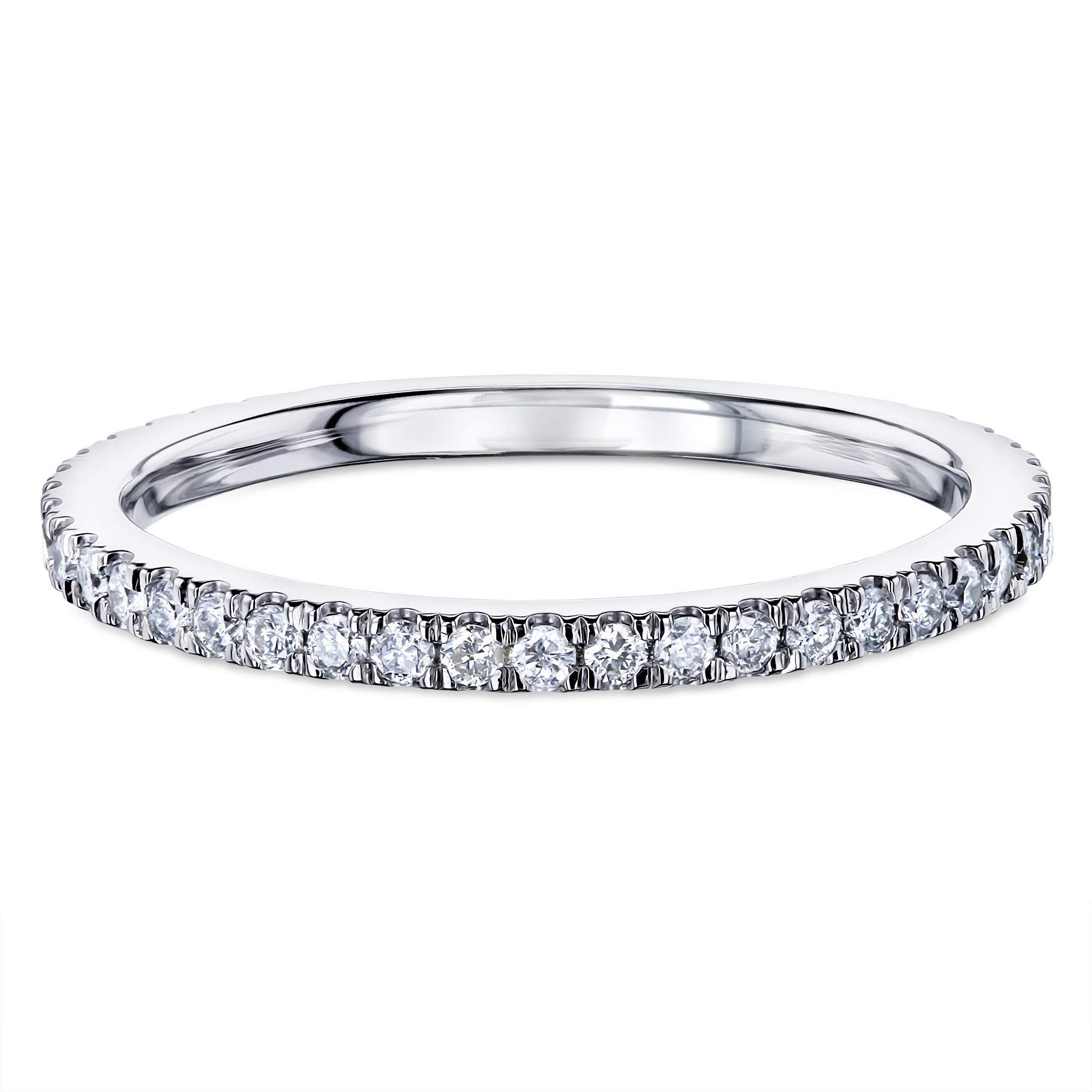 Kobelli 1/4ct.tw Diamond Classic Wedding Band 14k Rose Gold, 4.5