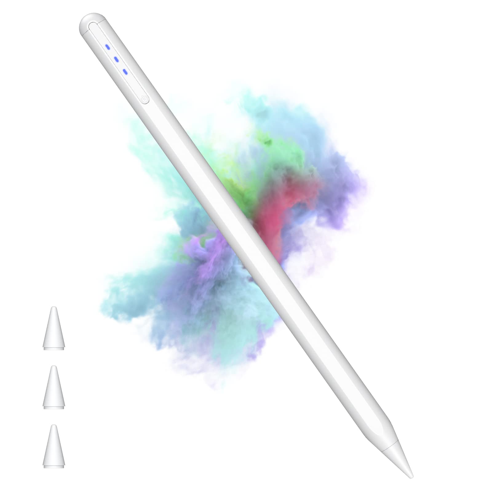 Stylus Pen for iPad, Active Pencil with Palm Rejection, Compatible with iPad 8th/7th/6th Gen, iPad Pro 11 & 12.9 inch, iPad Air 5th/4th/3rd Gen, iPad Mini