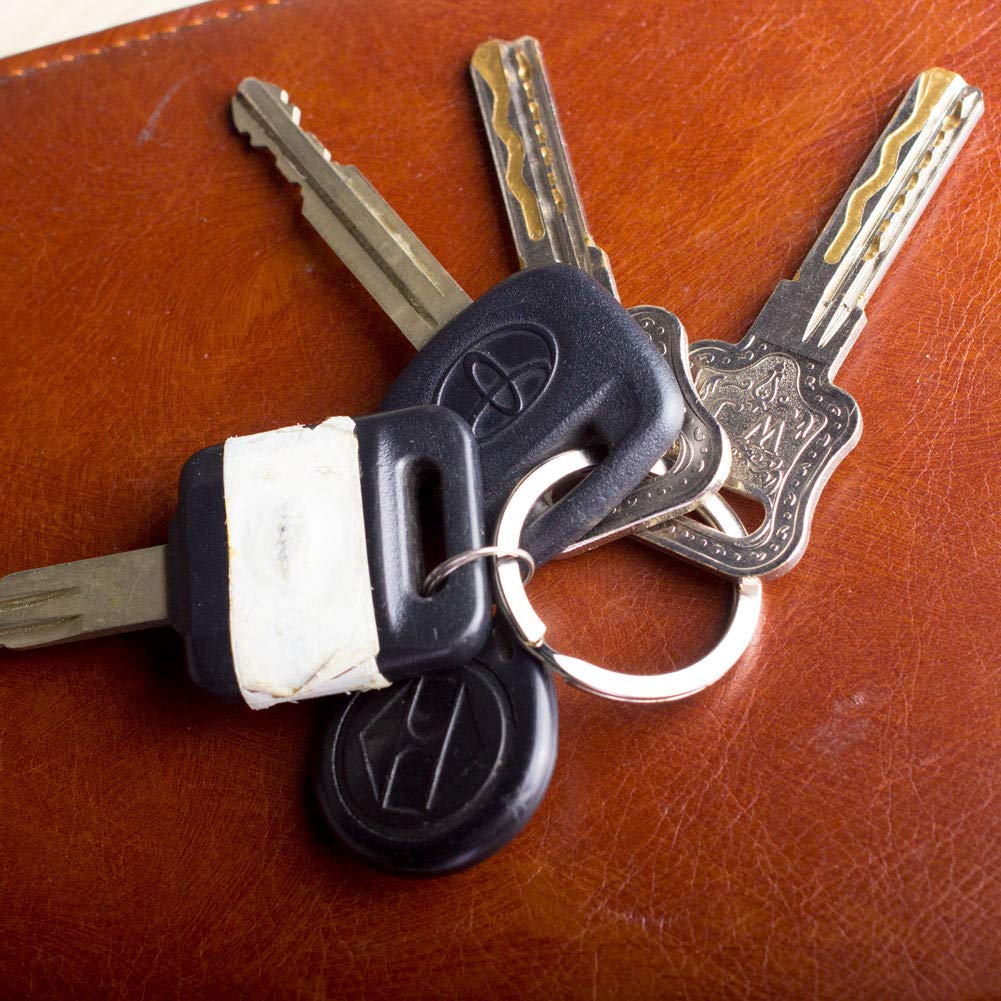 Key Ring 50 Pcs 1.25'' -15 Pcs,1'' -15Pcs, 0.8''-20Pcs Ring Flat Rings Split Keyrings