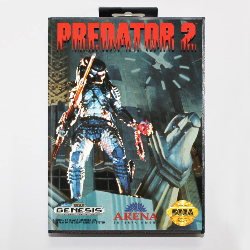 Royal Retro Predator 2 16bit MD Game Card For Sega Mega Drive/ Genesis with Retail Box-(NTSC-U)