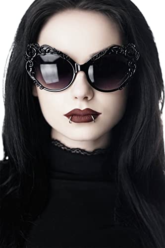 Killstar Enchantra Cat Eye Eyewear Shades Ornate Goth Punk Sunglasses for womens
