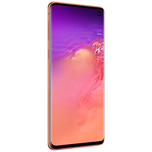 Samsung Galaxy S10 Factory Unlocked Android Cell Phone | US Version | 128GB of Storage | Fingerprint ID and Facial Recognition | Long-Lasting Battery | Flamingo Pink