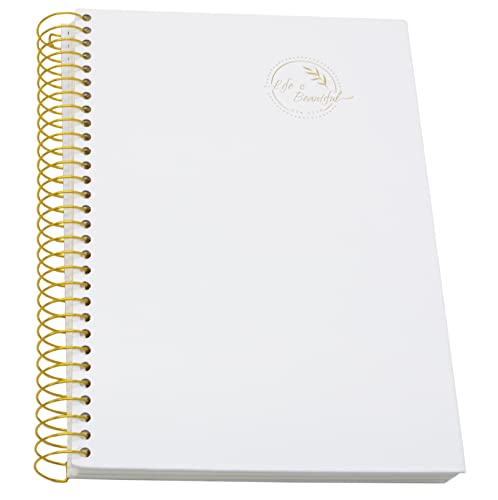 Yansanido Large Spiral Notebook, 5 Pcs B5 Thick Paper Hardcover 7mm College Ruled 5 Colors 150 Sheets -300 Pages Journals for Study, Work, Travel and Notes (5 Color)