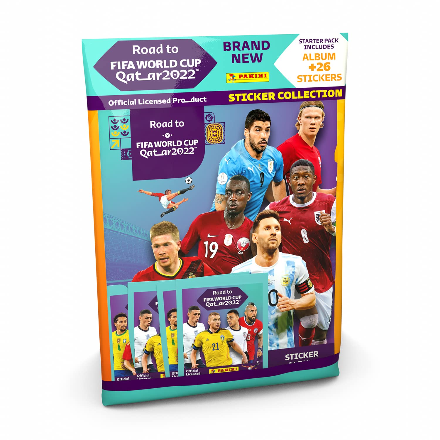 Panini Soccer International Road to World Cup 2022 Sticker Collection Starter Pack