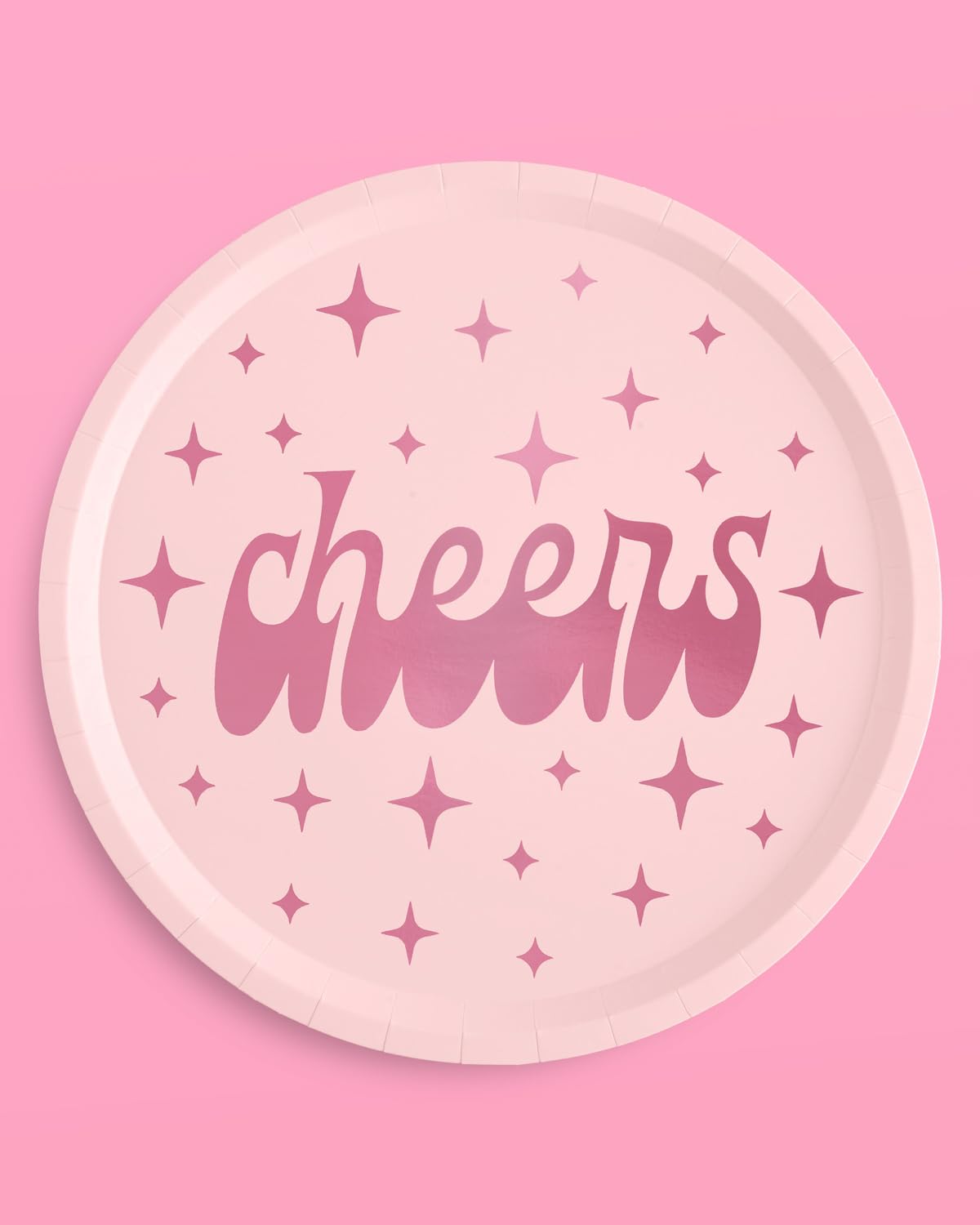 xo, Fetti Cheers Plates - 25 pcs | Bachelorette Party Decorations, Birthday Party Decor, Baby Shower Supplies, Bridal Tableware