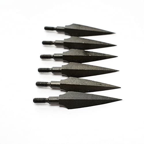PMZ Archery 125Grain Arrow Points 6pcs for Target Practice Shooting Hunting Bow Recurve Bow (125Grain Arrow Points 02)