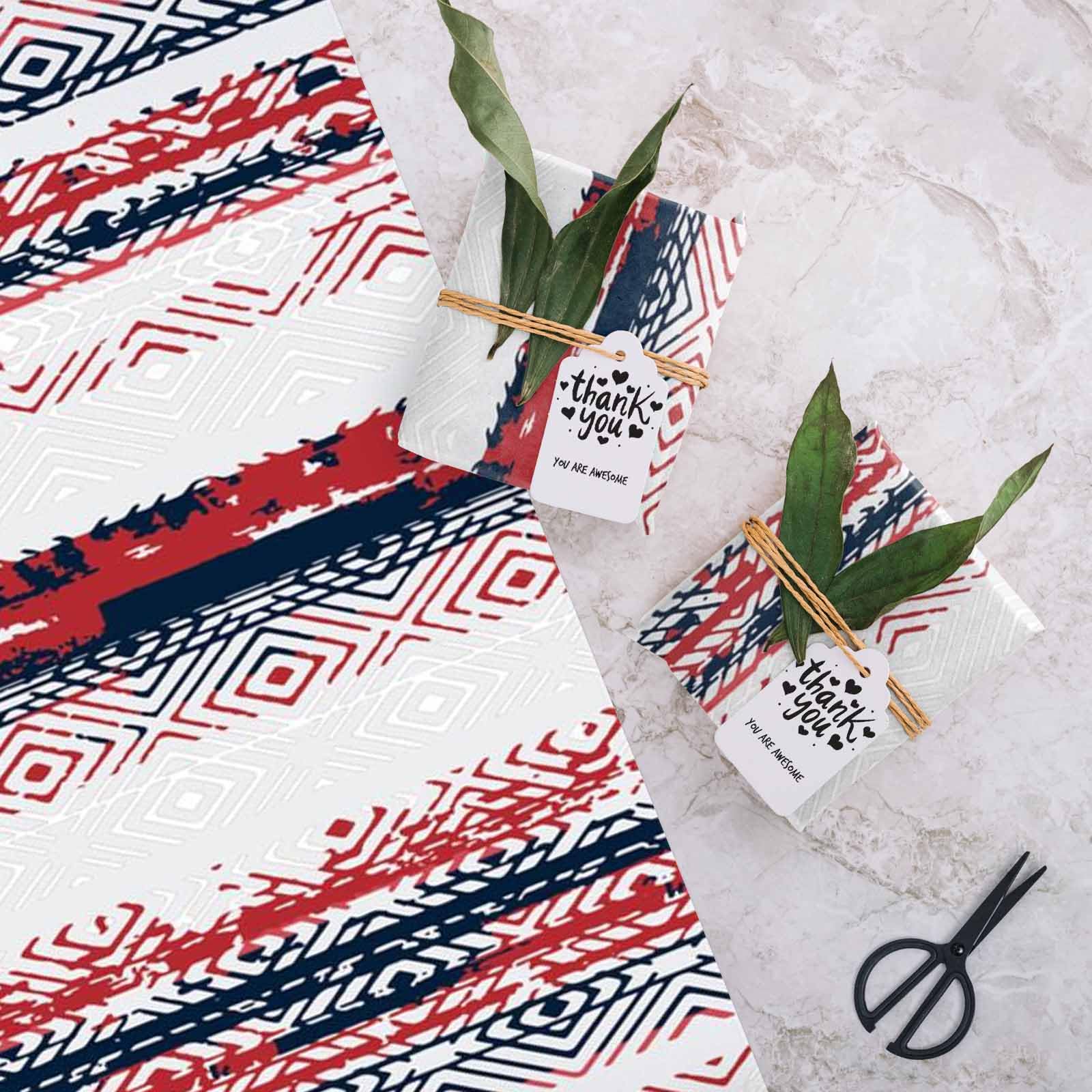 InterestPrint Rustic Abstract Stripe Gift Wrapping Paper Packaging Materials Craft Paper Florist Supplies Holiday Wedding Birthday Decoration 3 Pieces