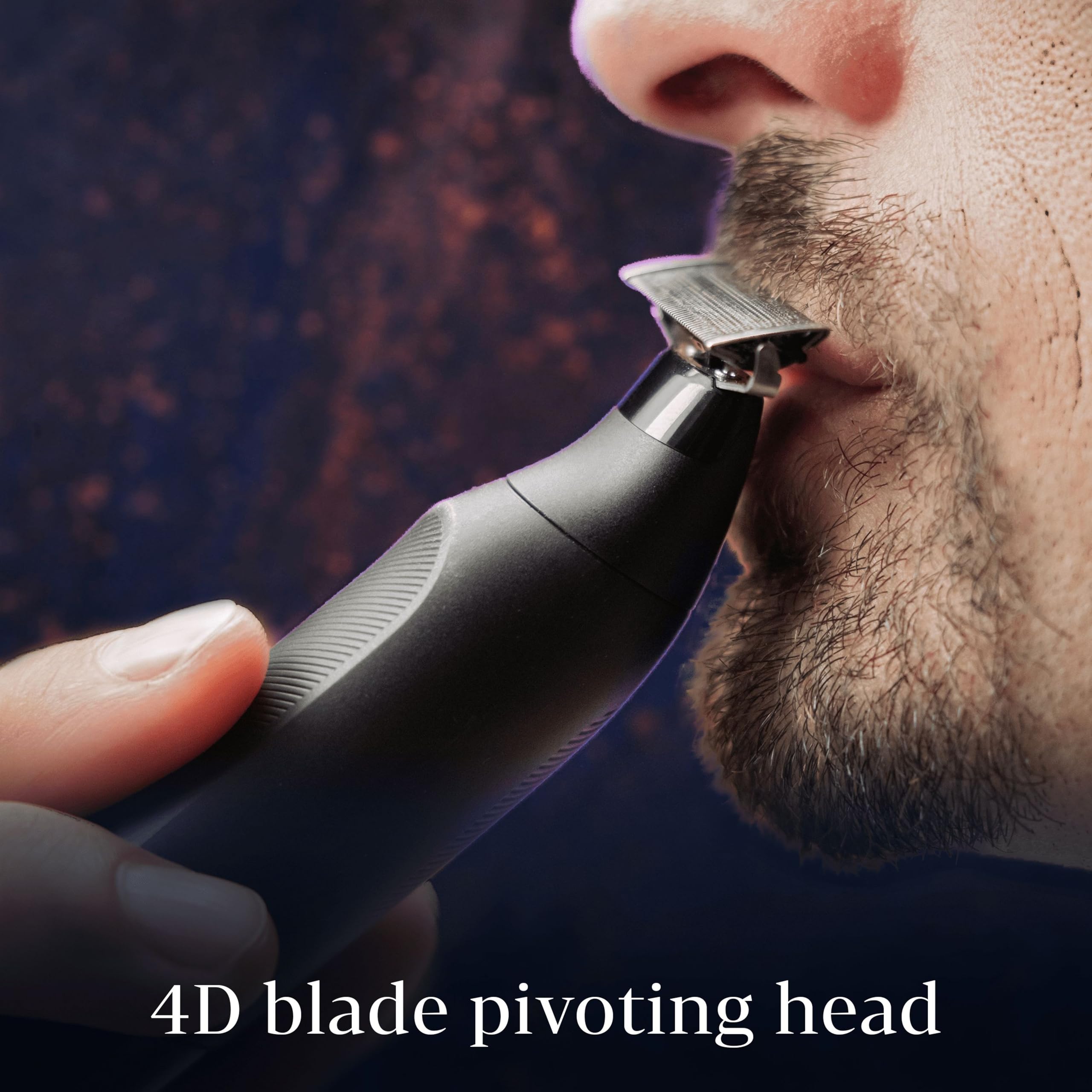 King C. Gillette Style Master, Beard Trimmer, Stubble Trimmer & Electric Shaver with One 4D Blade, Includes 3 Comb Attachments