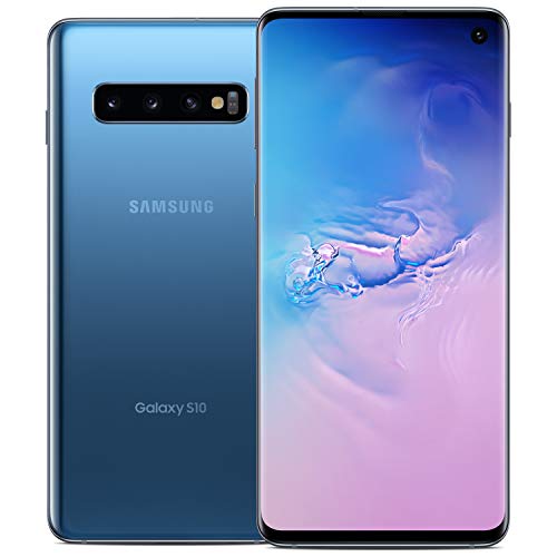 Samsung Galaxy S10 Factory Unlocked Android Cell Phone | US Version | 512GB of Storage | Fingerprint ID and Facial Recognition | Long-Lasting Battery | U.S. Warranty | Prism Blue