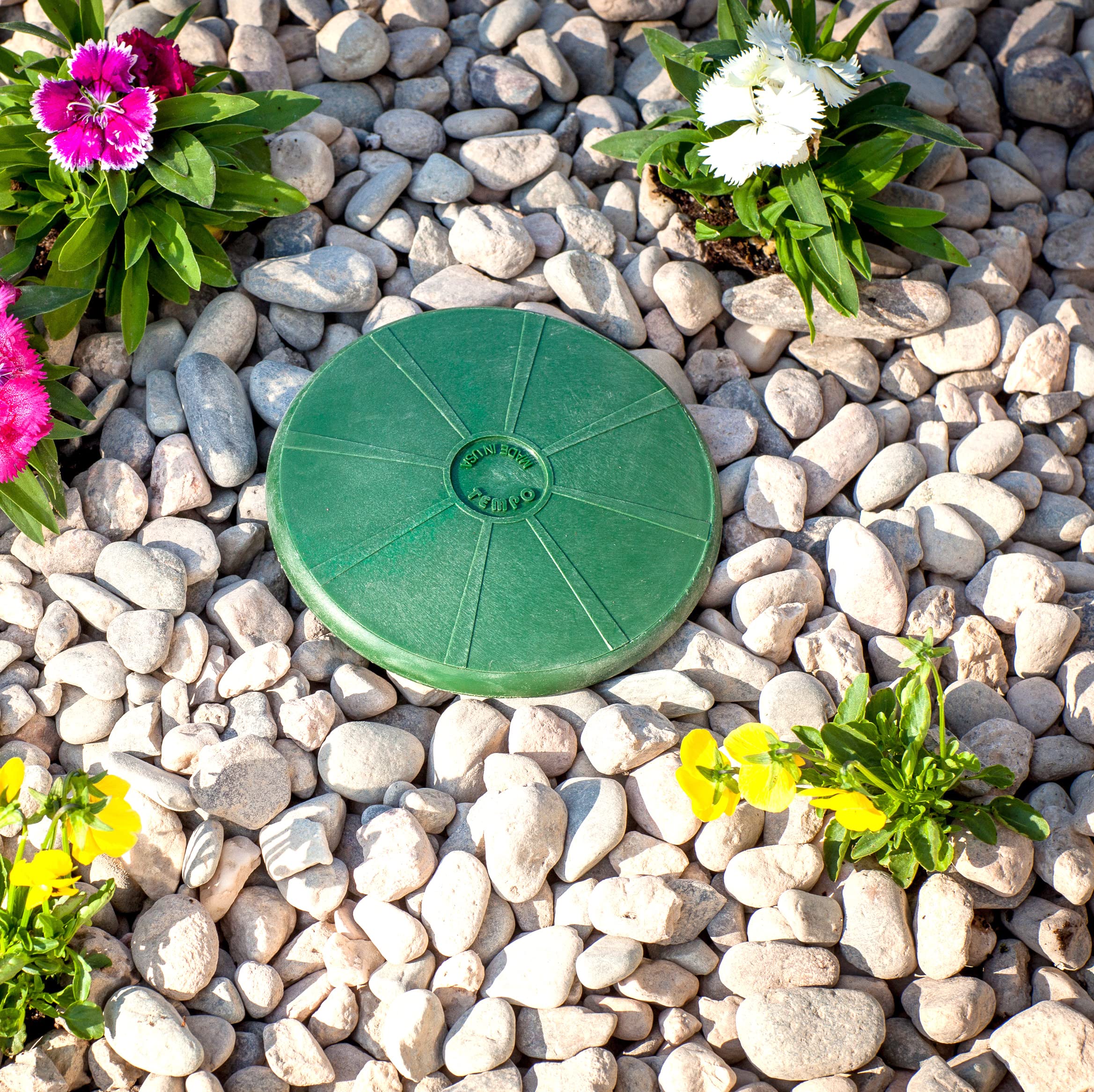 Premium USA Made Pop-Up Drainage Emitter, for 3 in. & 4 in. Drain Fittings, Green Plastic - for Outdoor Landscape Sewer & Drain Pipe (Pop Up Valve Only)