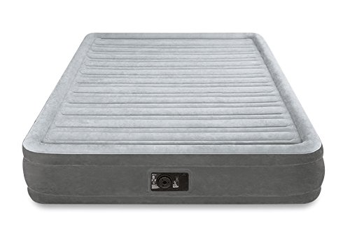 Intex Comfort Plush Mid Rise Dura-Beam Airbed with Built-in Electric Pump, Bed Height 13", Queen