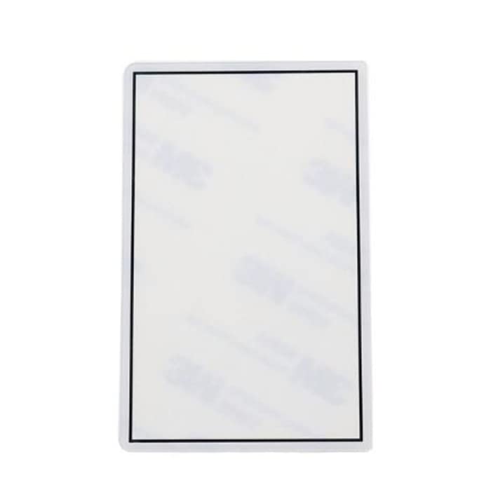 Rymfry Top Screen Frame Lens Cover LCD Screen Protector Film for Nintend New 3DS Console (White)
