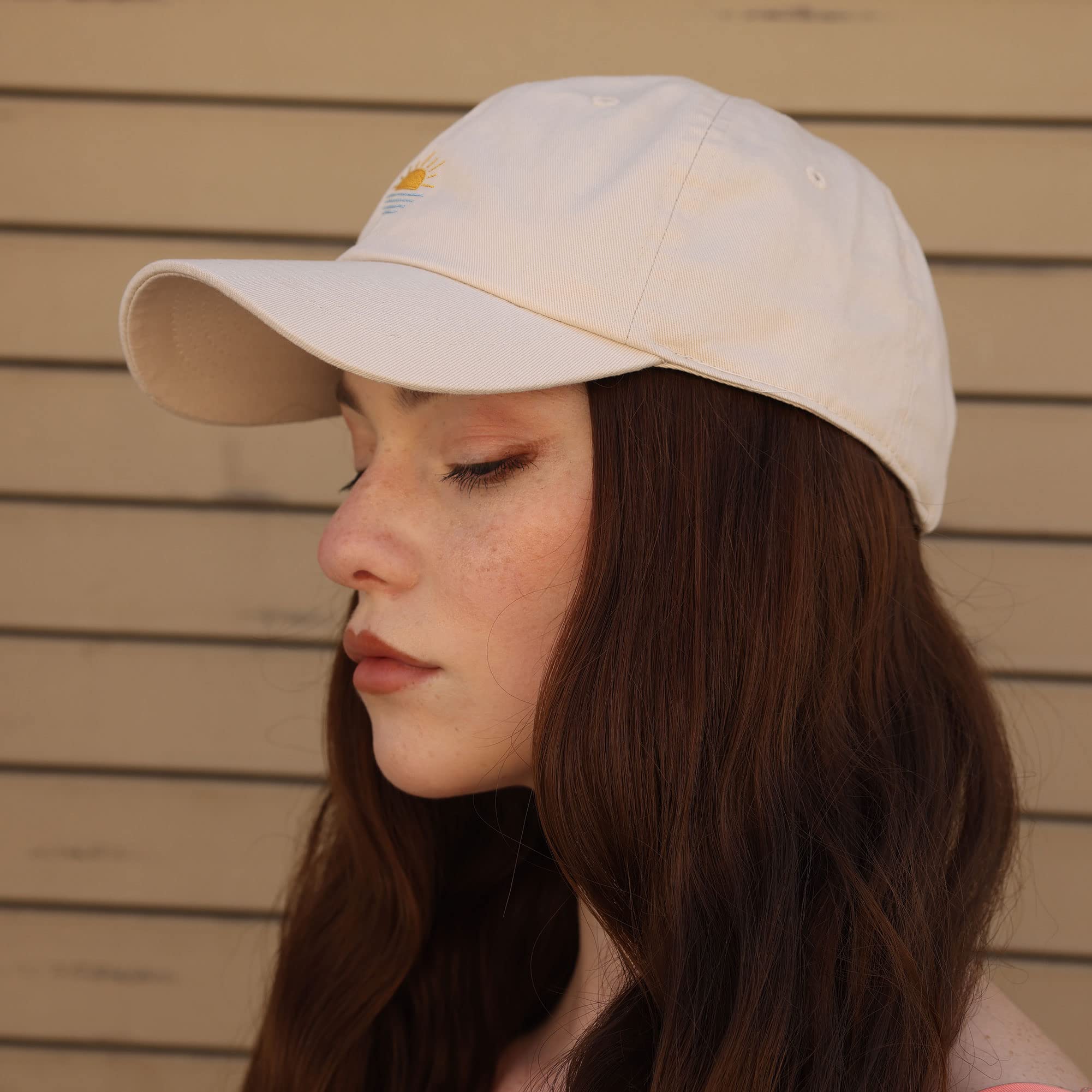 JPAK Sun Baseball Cap Embroidered Cotton Dad Hat - Sunset Sunrise Black