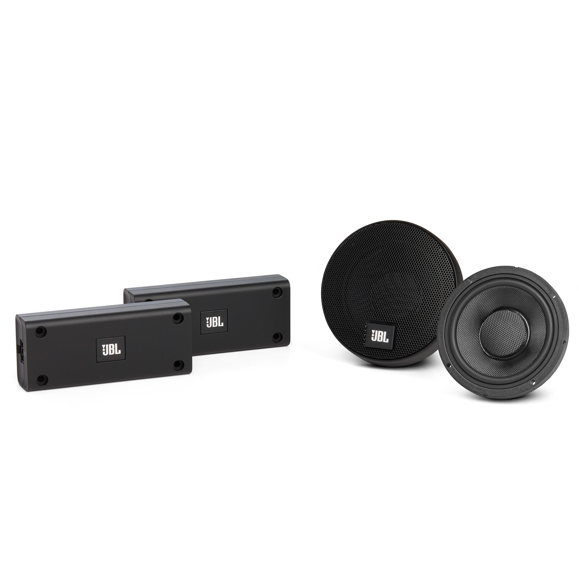 JBL - STADIUM52CF 5 1/4" 2-Way Car Audio Component Speakers (Pair) w/ STADIUM32S 3" Midrange upgrade System (Pair)