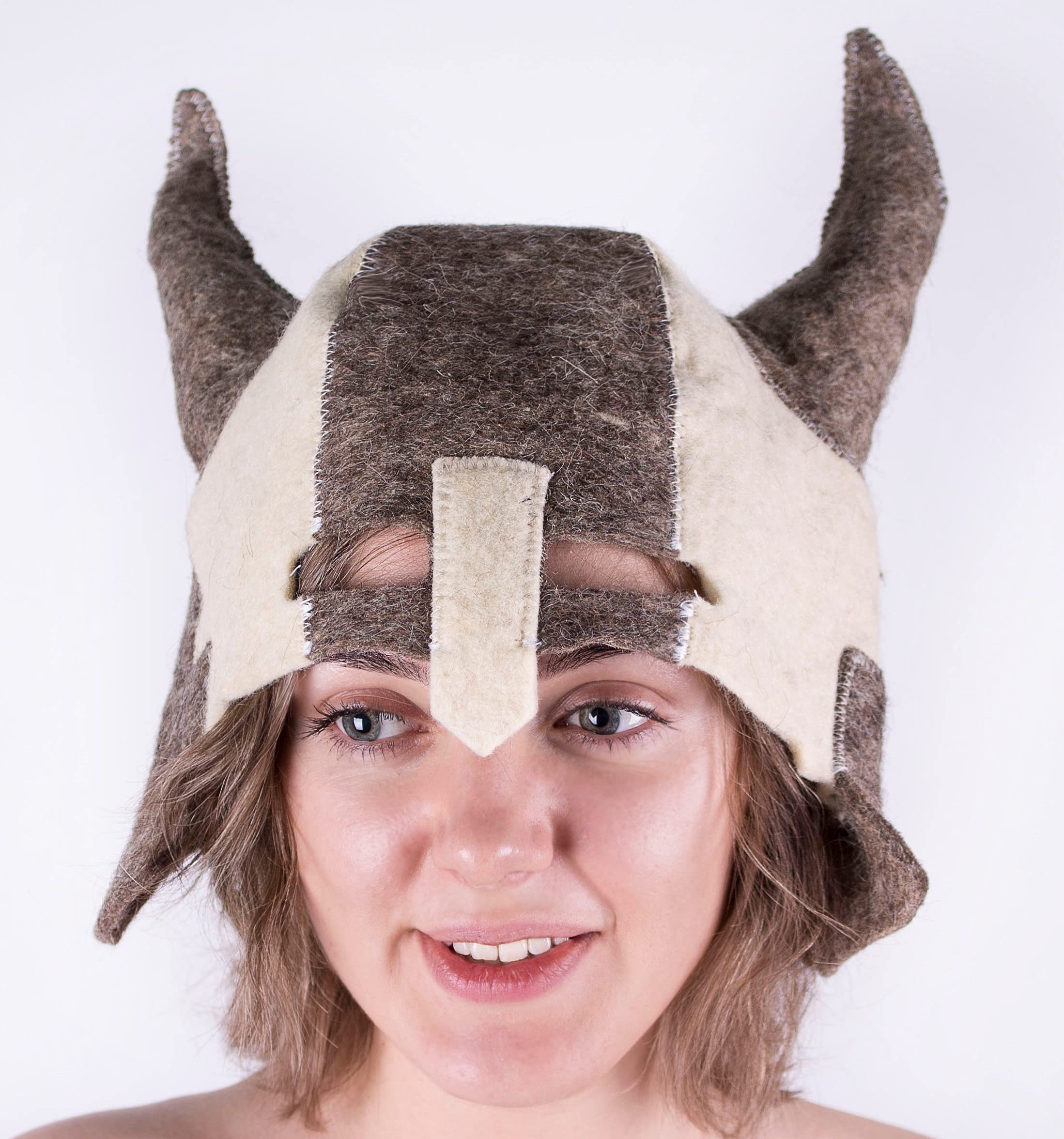 SHSH trade group Wool Banya Hat for Men Knight - Viking Sauna Hat Felt - Russian Wool Banya Hat Sauna Hats