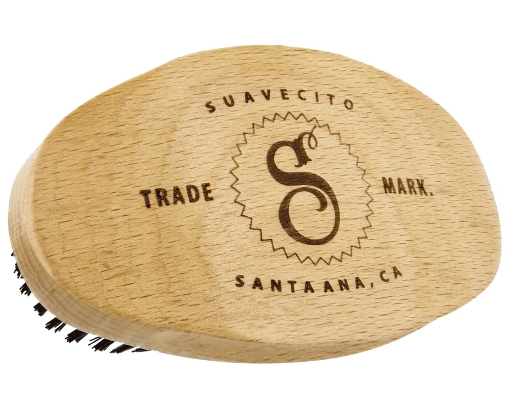 Suavecito Synthetic Natural Wood Beard Brush Men's Grooming Styling