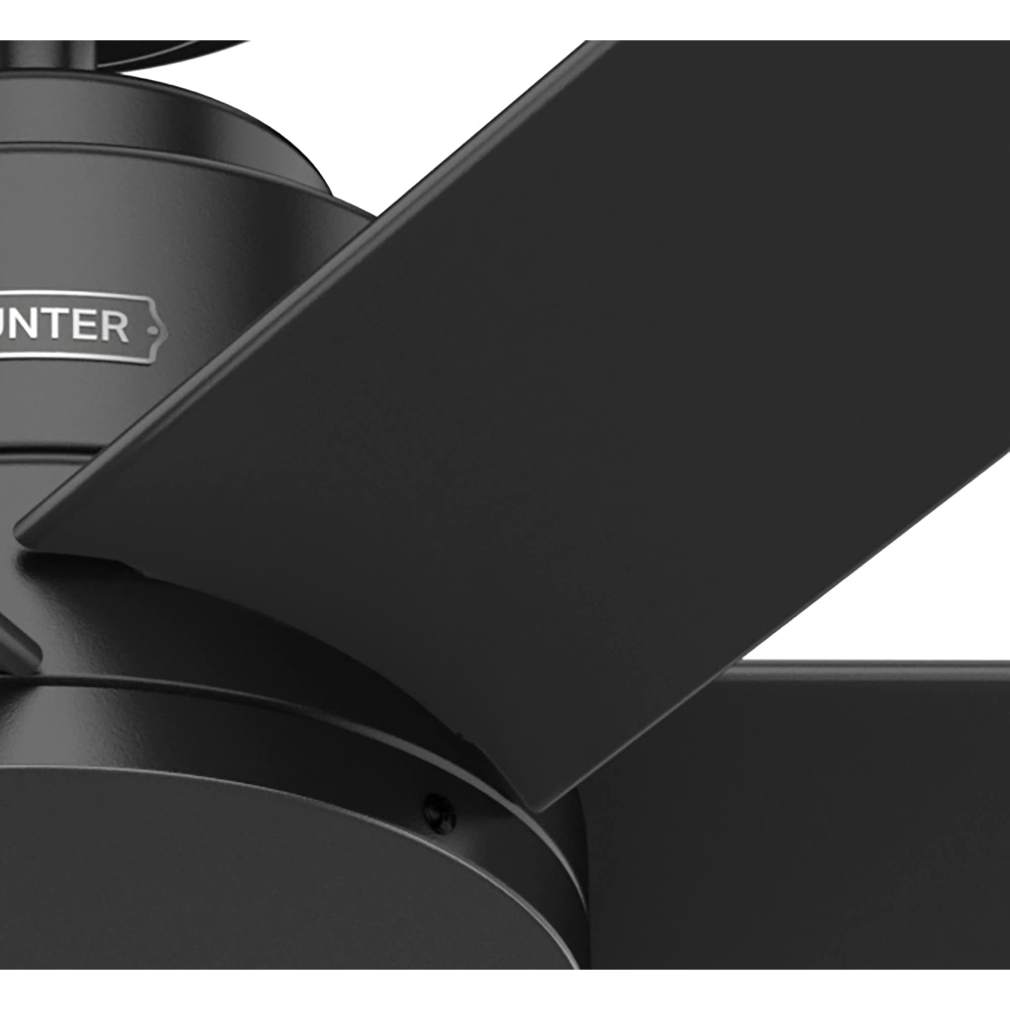 Hunter Fan Company Kennicott Outdoor Ceiling Fan, Plastic/Metal, Matte Black, 52 Inch
