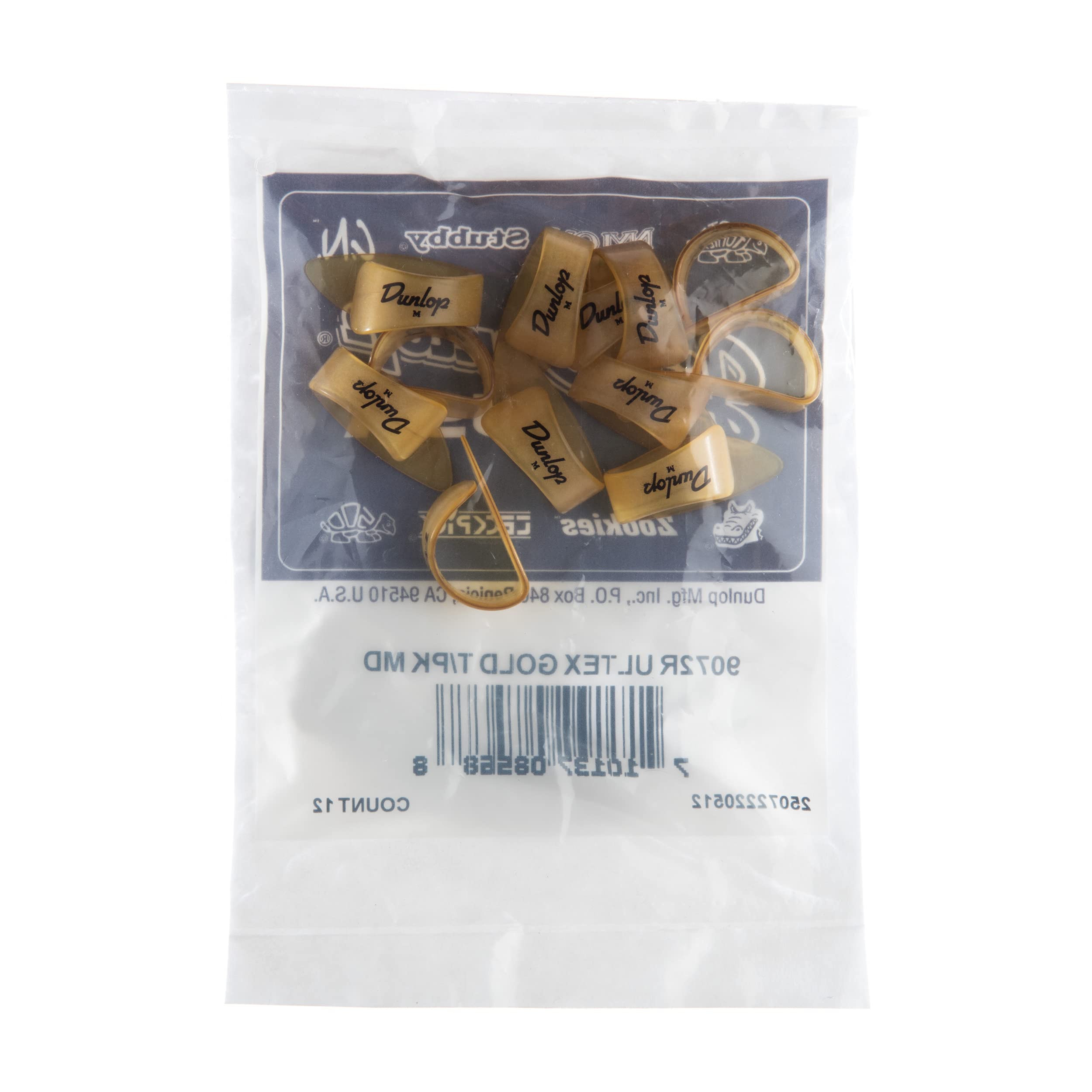 JIM DUNLOP 9072R Thumbpicks, Medium, 12/Bag