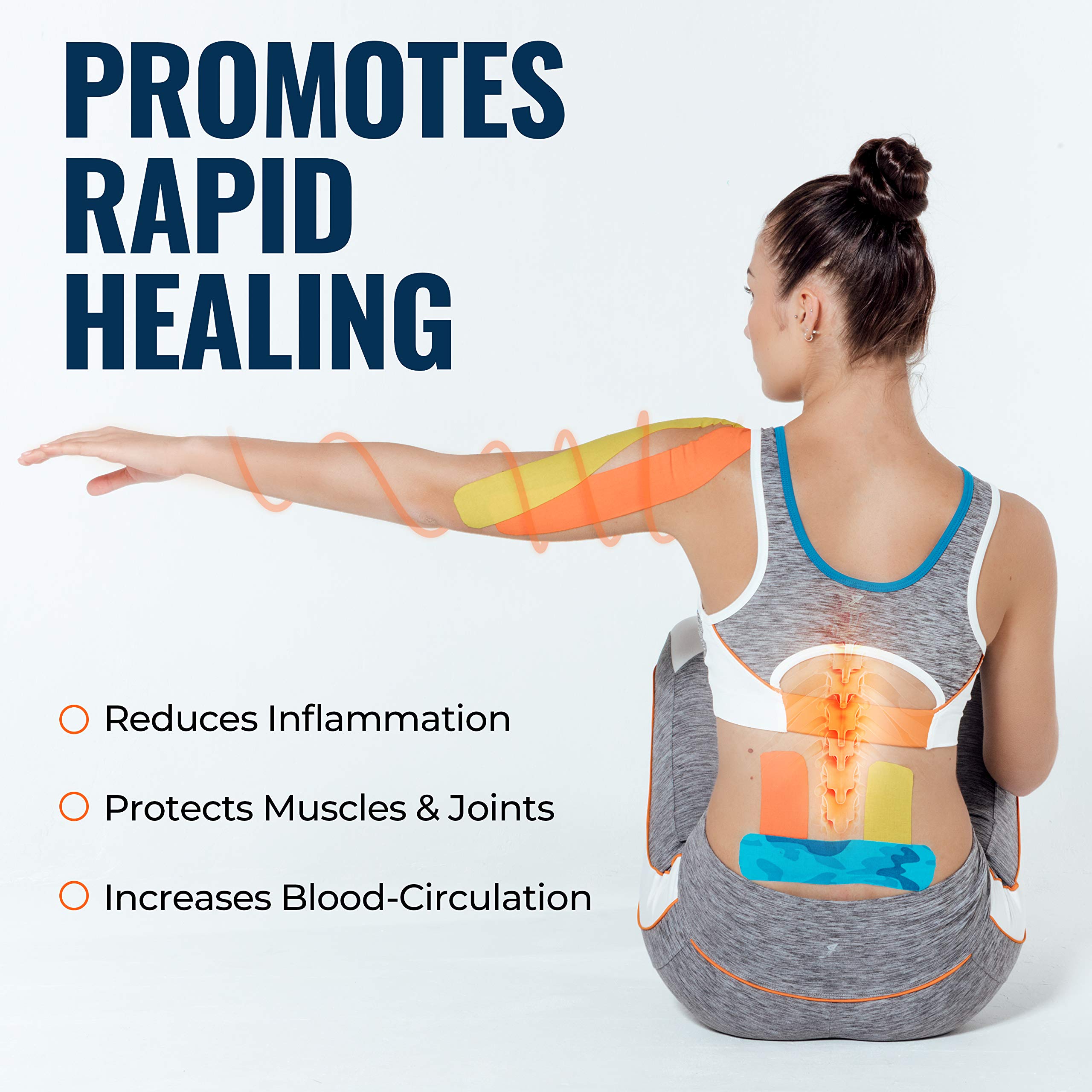Kinesiology Tape - Pink (3 Pack) - Premium Grade Uncut 5cm x 5m Roll - Ideal for Athletic Sports Physio Strapping and Muscle Injury & Support - Includes eGuide