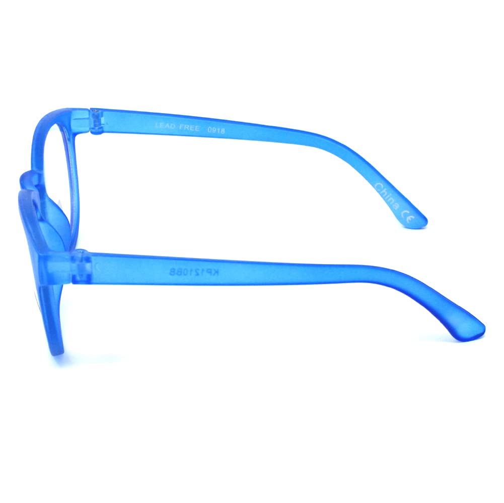 Kids Computer Blue Light Blocking Glasses for Boys and Girls Anti Eyestrain Eyeglasses (Blue)