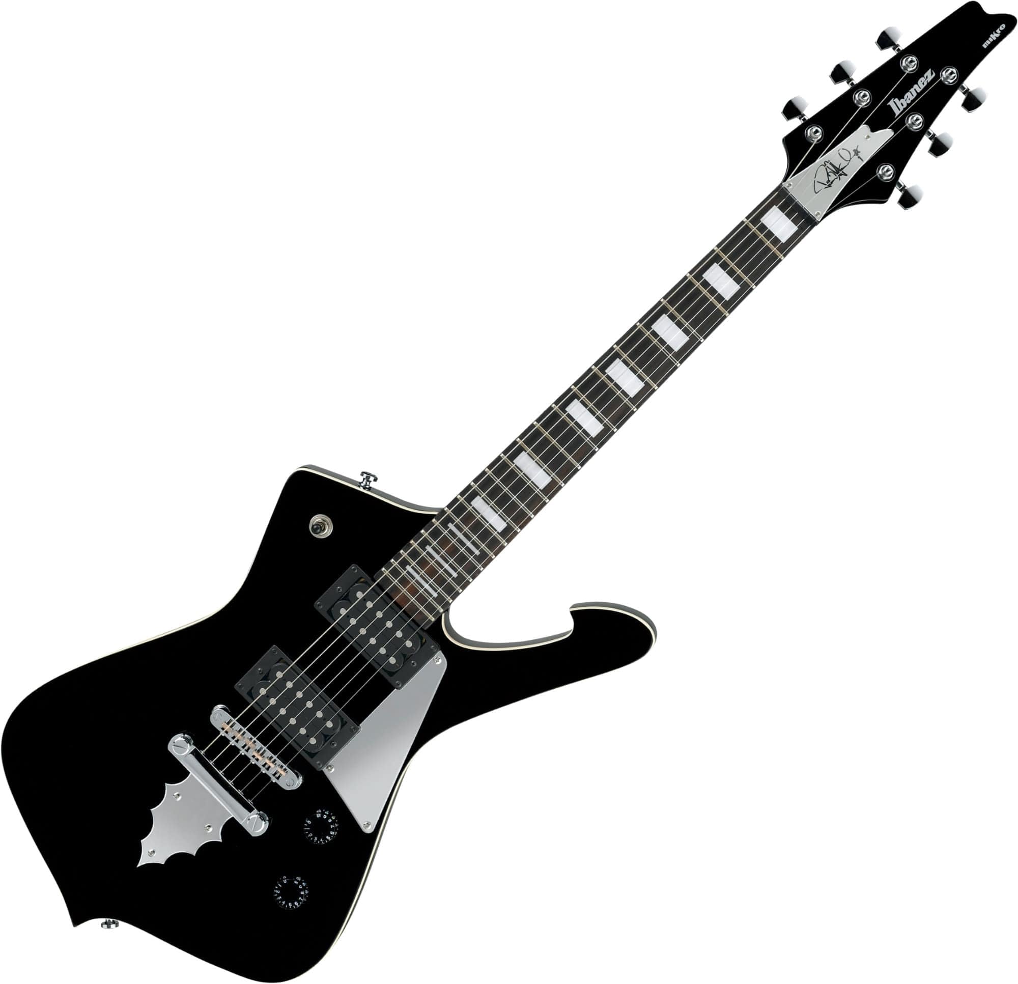 Ibanez Paul Stanley Signature Series PSM10 Electric Guitar, Rosewood Fretboard, Black