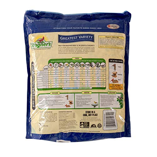 Wagner's 62034 Greatest Variety Blend Wild Bird Food, 6-Pound Bag & 62067 Deluxe Treat Blend Wild Bird Food, 4-Pound Bag