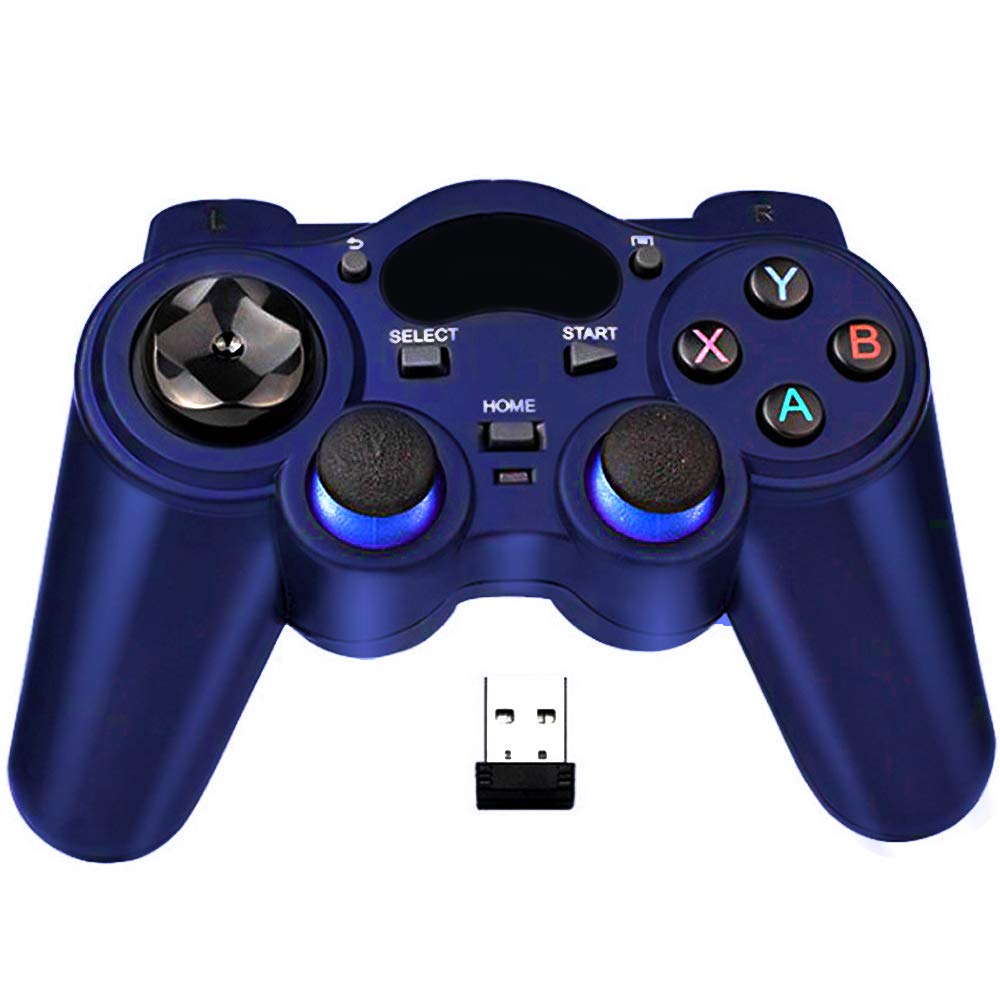 LHT USB 2.4G wireless controller, gaming controller gamepad for Playstation 3 / laptop computer (Windows XP / 7/8 / 10) & PC & Android & steam
