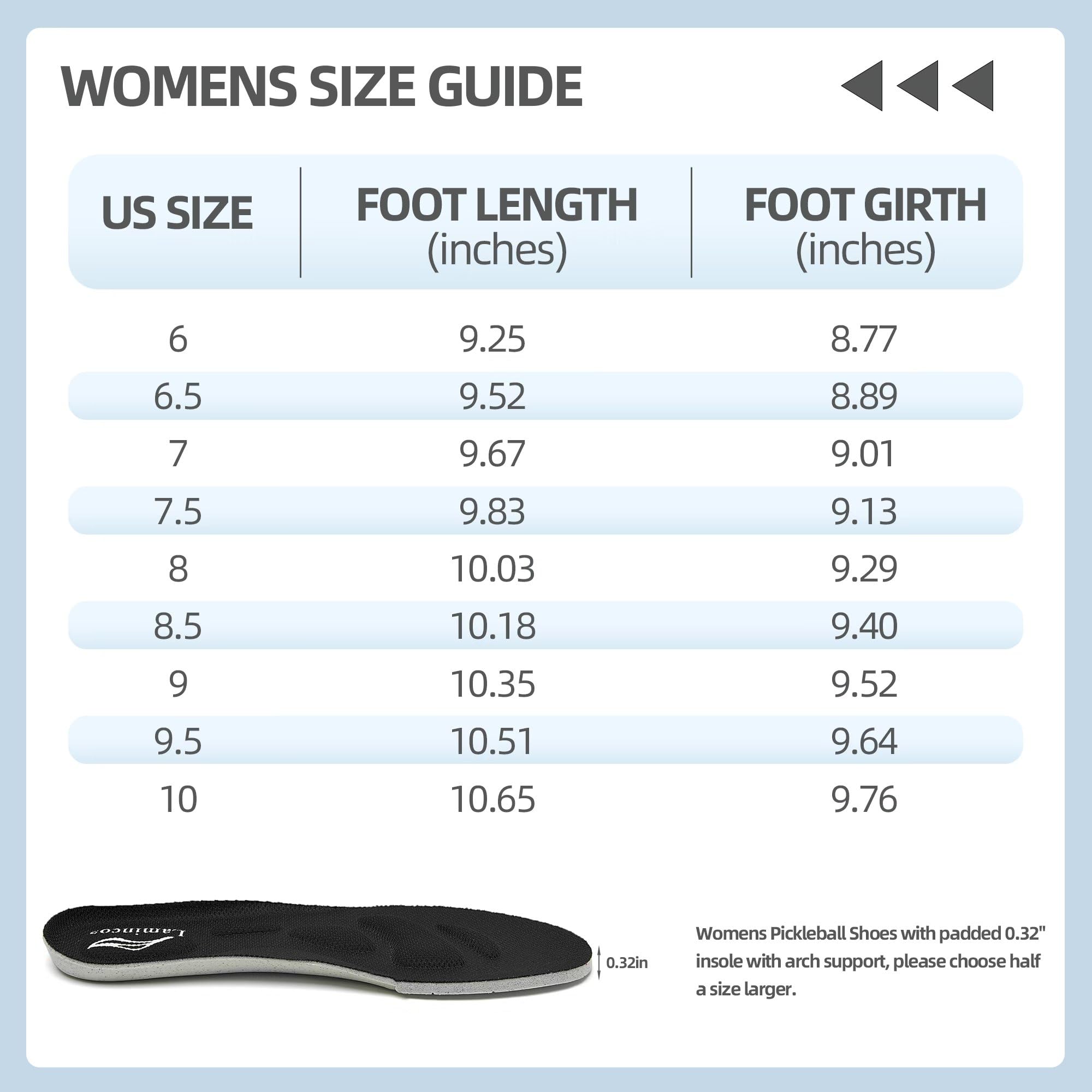 Lamincoa Womens Pickleball Tennis Shoes Lightweight Court Sneakers for Athletic Training Racketball Squash Volleyball White Size 9
