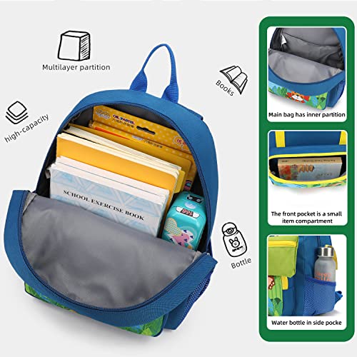 willikiva Cute Dinosaur Kids backpack for Girls Boys Preschool kids 3-5 Toddler(Lion)