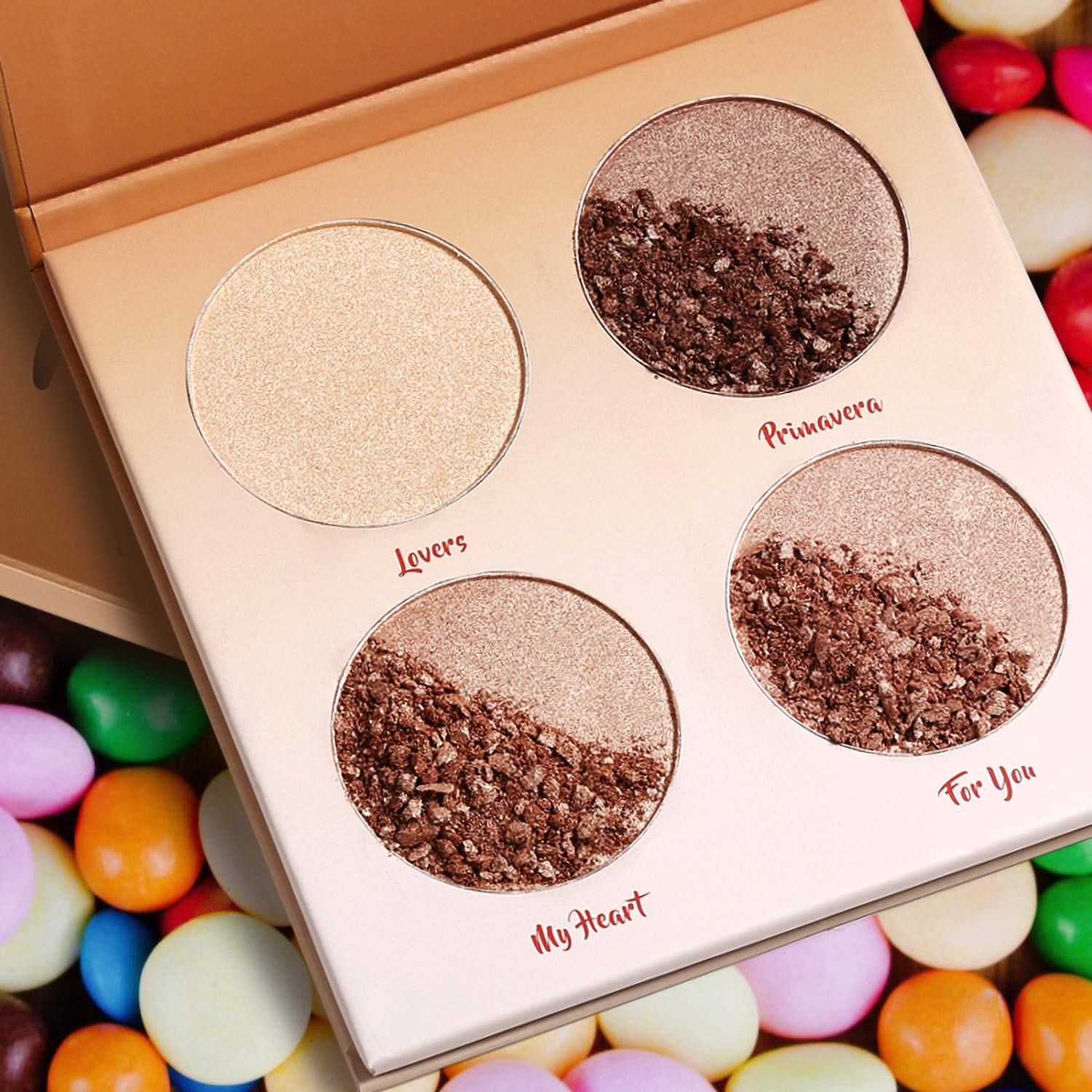 LIFUS Highlighter Palette,Highlighter Makeup Palette, Glow Bronzer Highlighter Powder Kit,Face illuminator makeup palette