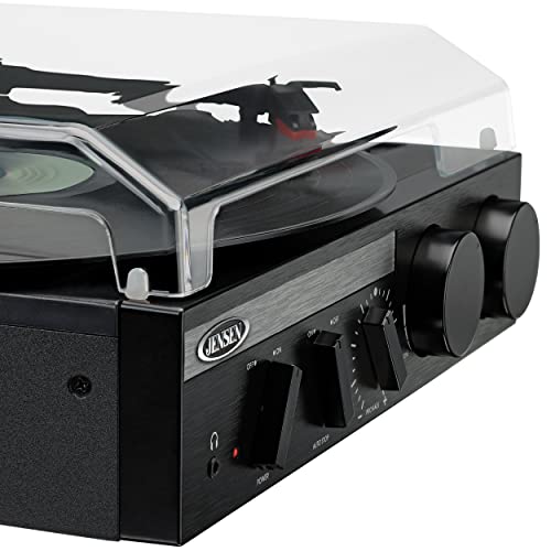 JensenĀ® 3-Speed Stereo Turntable with Built-in Speakers
