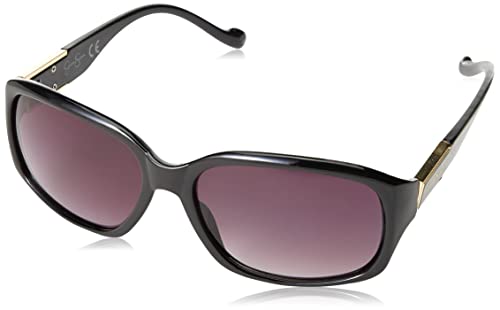 Jessica Simpson Women's J5555 Retro Wrap Rectangular Sunglasses with UV400 Protection - Glamorous Lighweight Sunglasses for Women, 60mm