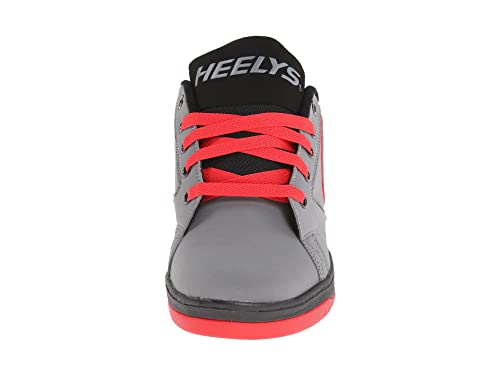 Heelys Men's Propel 2.0 Fashion Sneaker, Grey/Red/Black, 10 M US