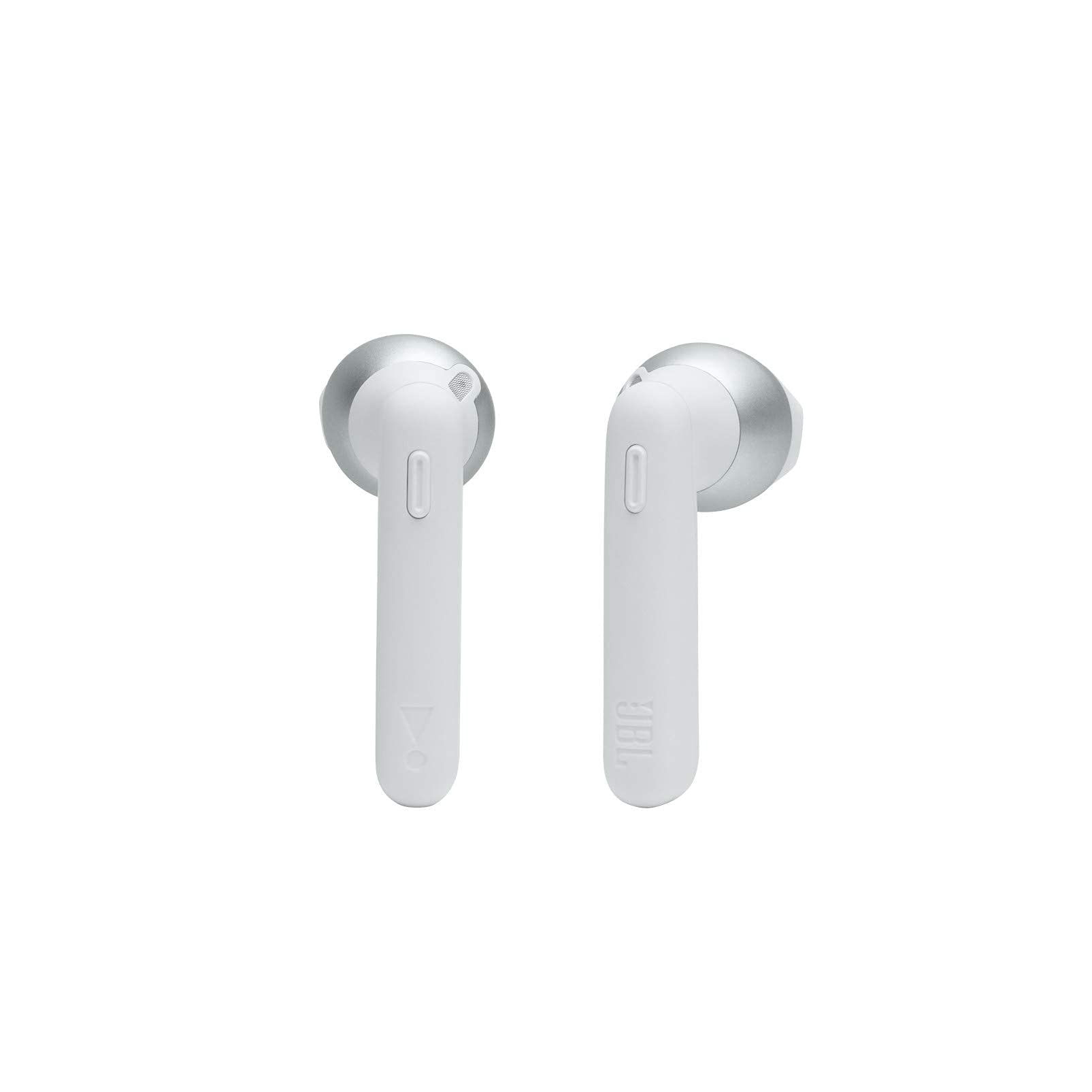 JBL Tune 225TWS True Wireless Earbud Headphones - JBL Pure Bass Sound, Bluetooth, 25H Battery, Dual Connect, Native Voice Assistant (White) (Renewed)