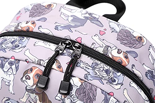 Wadirum Children Cute School Bookbag Lightweight Backpack for Kids Dog