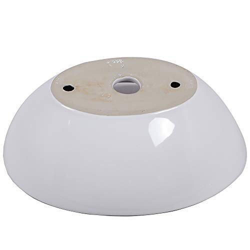 Oval Vessel Sink - Mocoloo 16β x 13β Bathroom Sink Countertop Oval Shape Small Bathroom Sink White Porcelain Ceramic vanity Bowl, Above Counter Modern Art Bsin.