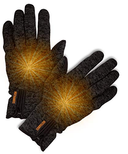 Hothands Sweater Fleece Gloves, Charcoal Grey, Small/Medium (HHGGSM)