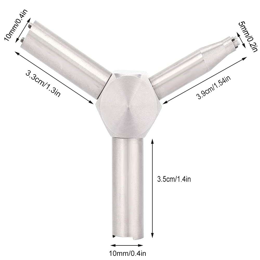 Jadeshay Element Valve Key, Airsoft KSC WA Gas Magazine Charging Valve Removal Tool, Stainless Steel, Smooth Handling, Universal Compatibility & Easy Maintenance