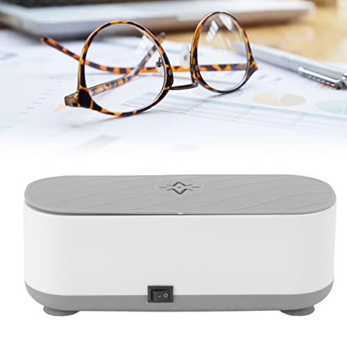 Ultrasound Glasses er, Small Deep Easy Operation 360 Degree Rinse Ultrasound er Vibration for Rings
