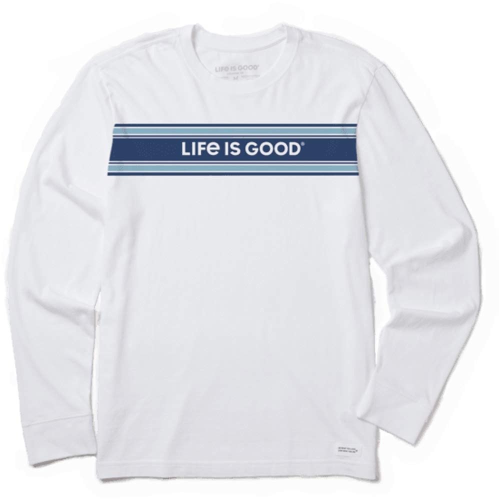 Life is good Mens Crusher, Cloud White, Medium