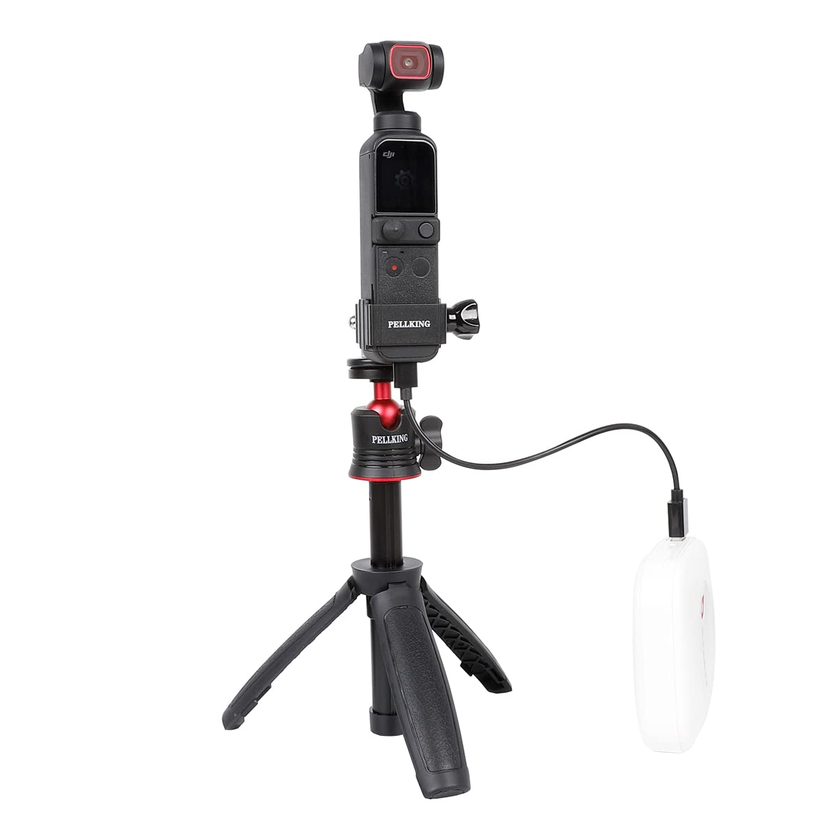 Pellking Extension Pole Tripod for DJI Osmo Pocket 1/2, Mini Selfie Stick 360 Degree Rotation Mount Tripod Stand Handle Grip with Extended Border Compatible with DJI osmo Pocket/Pocket 2