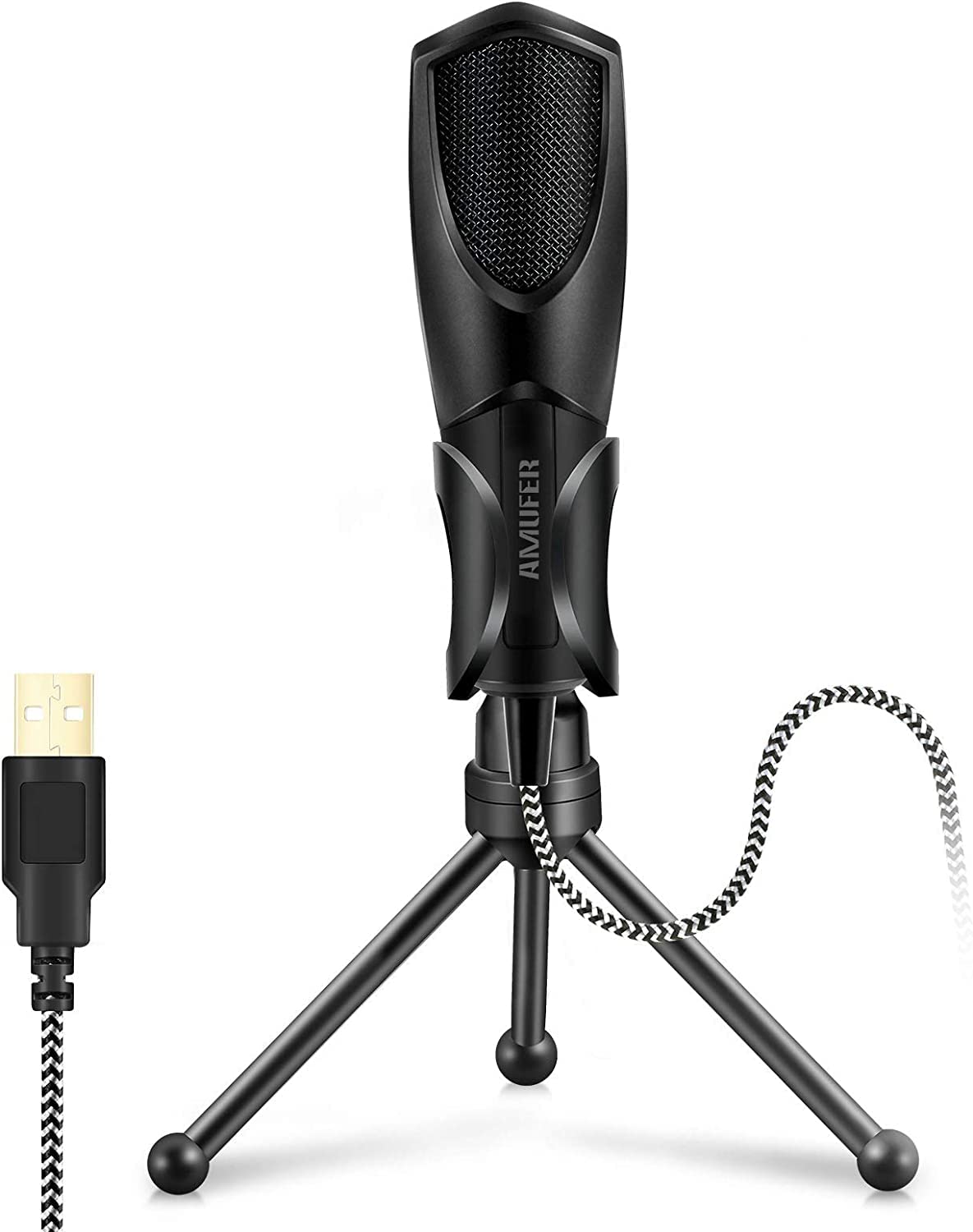 SAROOD USB Microphone, Computer Microphone Recording Condenser Microphone with Tripod Stand for Mac & Windows Voice Recording, Gaming, Live Streaming YouTube Videosā¦