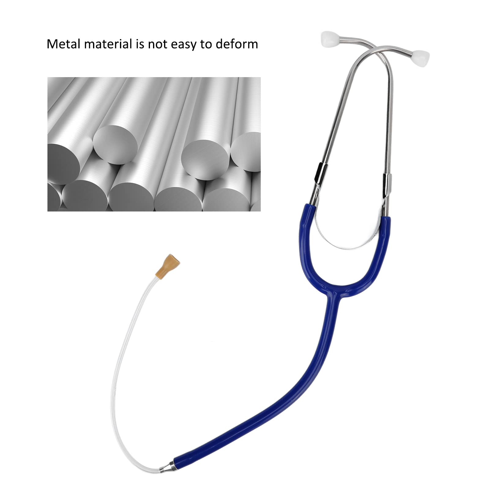 Professional Lightweight Binaural Nonslip High Conductivity Stethoscope Stethoscope for Sound Detection (Dark Blue)
