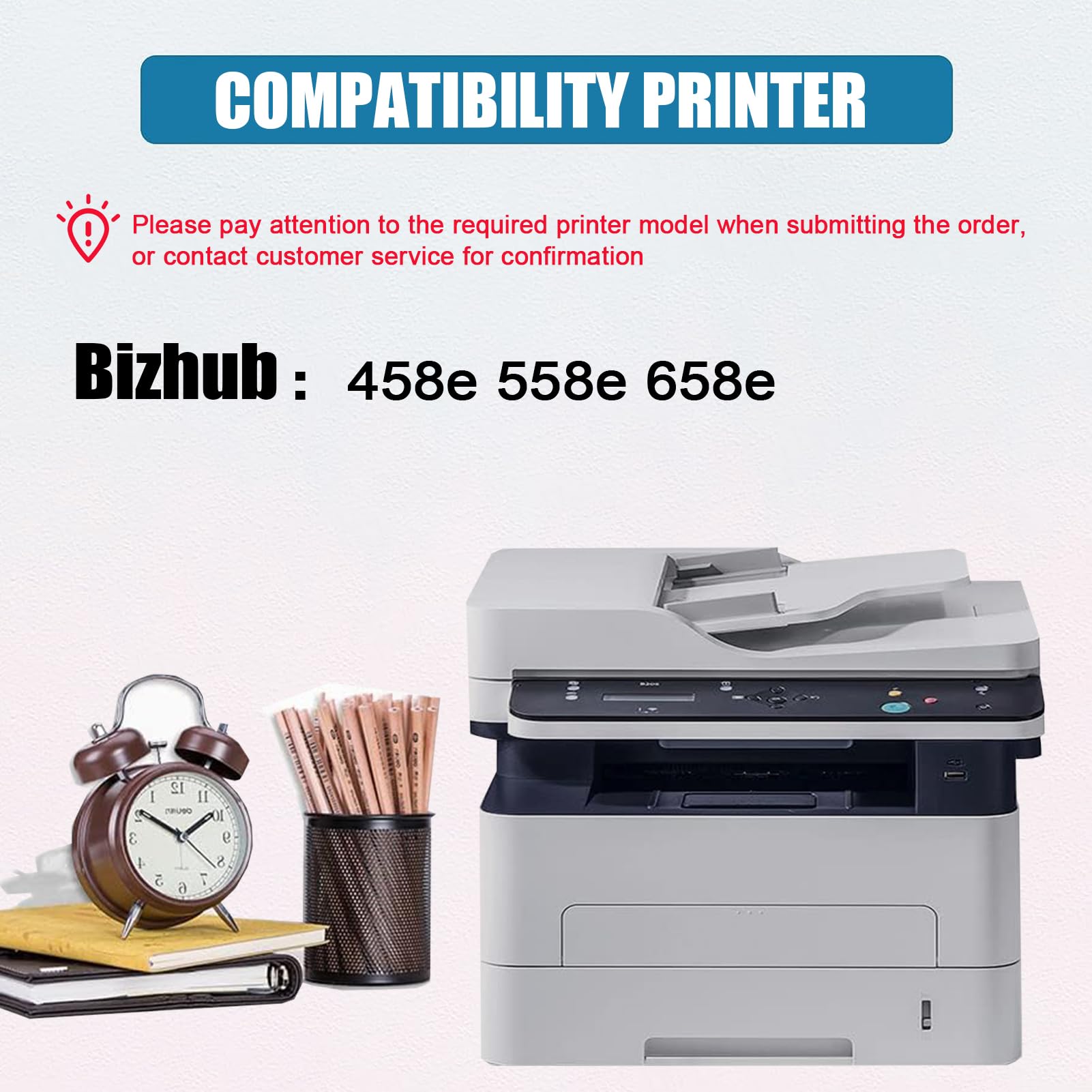 JENKEM High Yield Replacement Compatible for Konica Minolta TN516 Toner Cartridge (with Chip) Work for Konica Minolta Bizhub 458e 558e 658e Printers