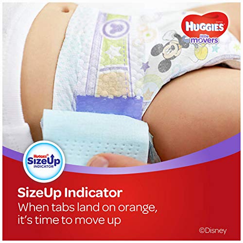HUGGIES LITTLE MOVERS Diapers, Size 6 (35+ lb.), 76 Ct., GIANT PACK (Packaging May Vary), Baby Diapers for Active Babies