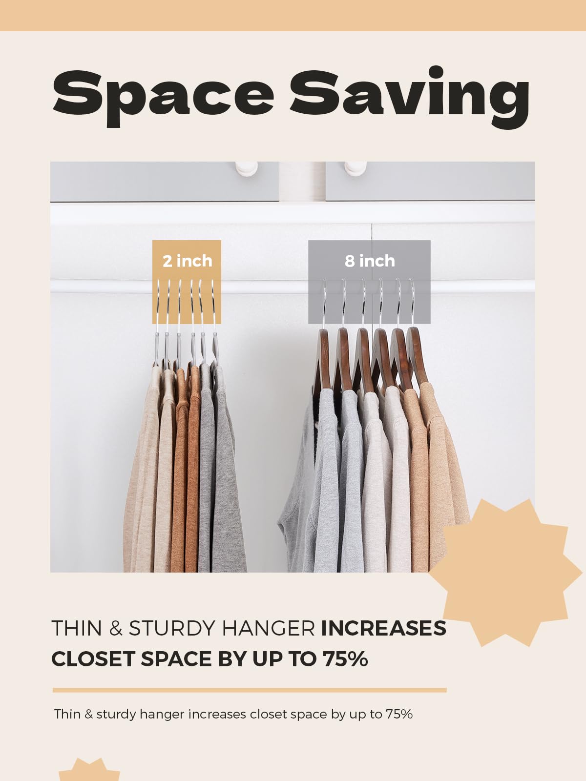 HOUSE DAY Grey Plastic Hangers 50 Pack, Slim Clothes Hangers Space Saving, Non Slip Hangers with Rubber Pads, Sturdy Coat Hangers for Closet, S-Shaped Hangers for Shirt, Suit, Pant, Skirt
