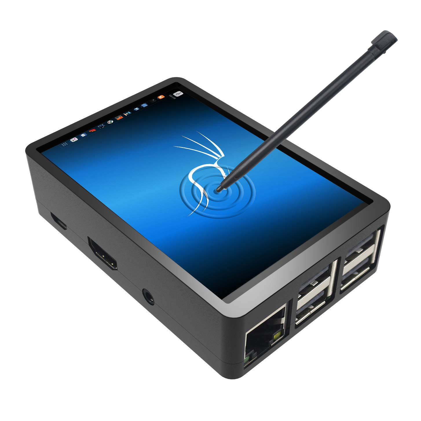 JUN-ELECTRON for Raspberry Pi 3 B+ 3.5 inch Touch Screen with Case, 320x480 Pixel Monitor TFT LCD Game Display [Support Raspbian, Ubuntu, Kali, RetroPie System]