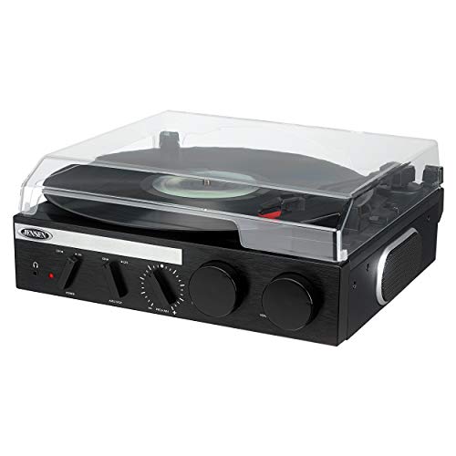 JensenĀ® 3-Speed Stereo Turntable with Built-in Speakers
